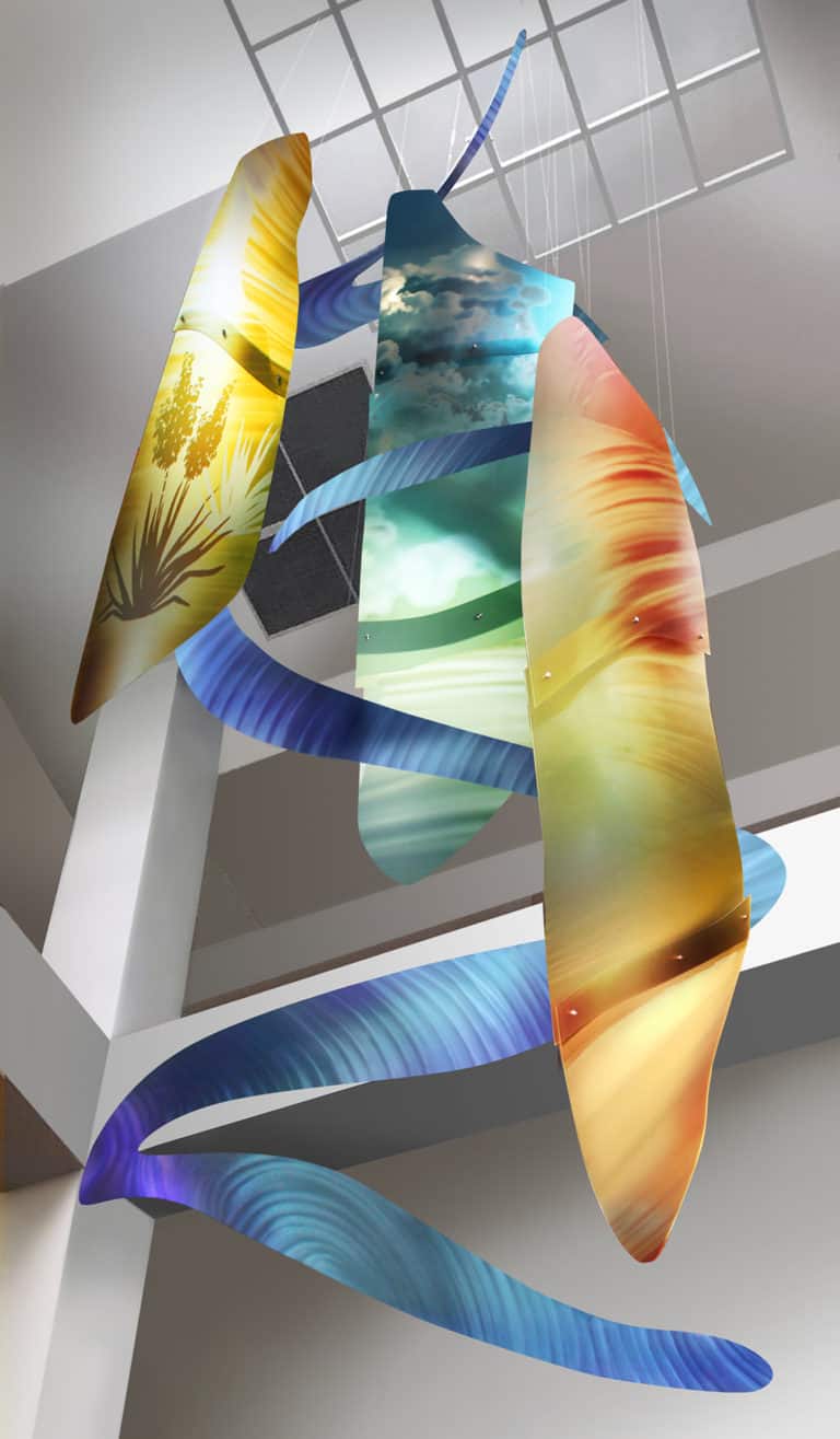 Hanging Atrium Sculpture | Placzek Studios
